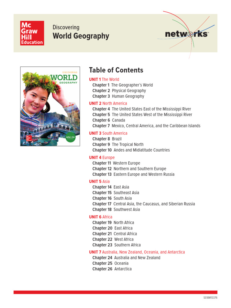Toc Discovering World Geography | PDF