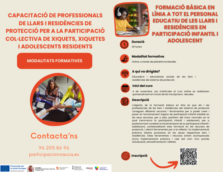 Díptic Formació Online | PDF