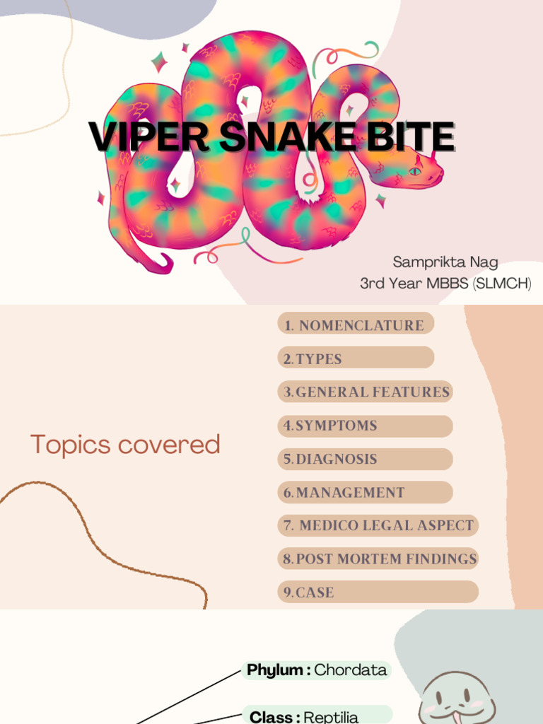 Viper Snake Bite - 20250309 - 231358 - 0000 | PDF | Clinical Medicine ...