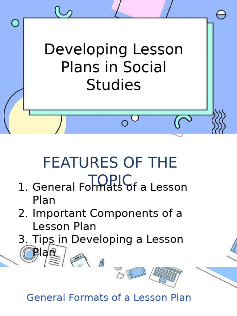Developing Lesson Plans in Social Studies 240914054419 f24464bf | PDF | Lesson Plan | Procedural ...