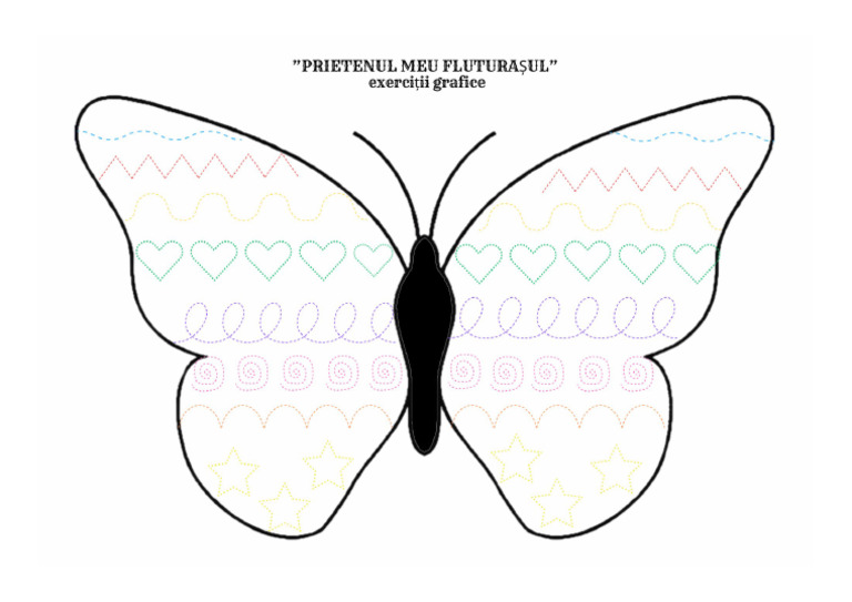 Fluturele - Exercitii Grafice Biblioteca | PDF