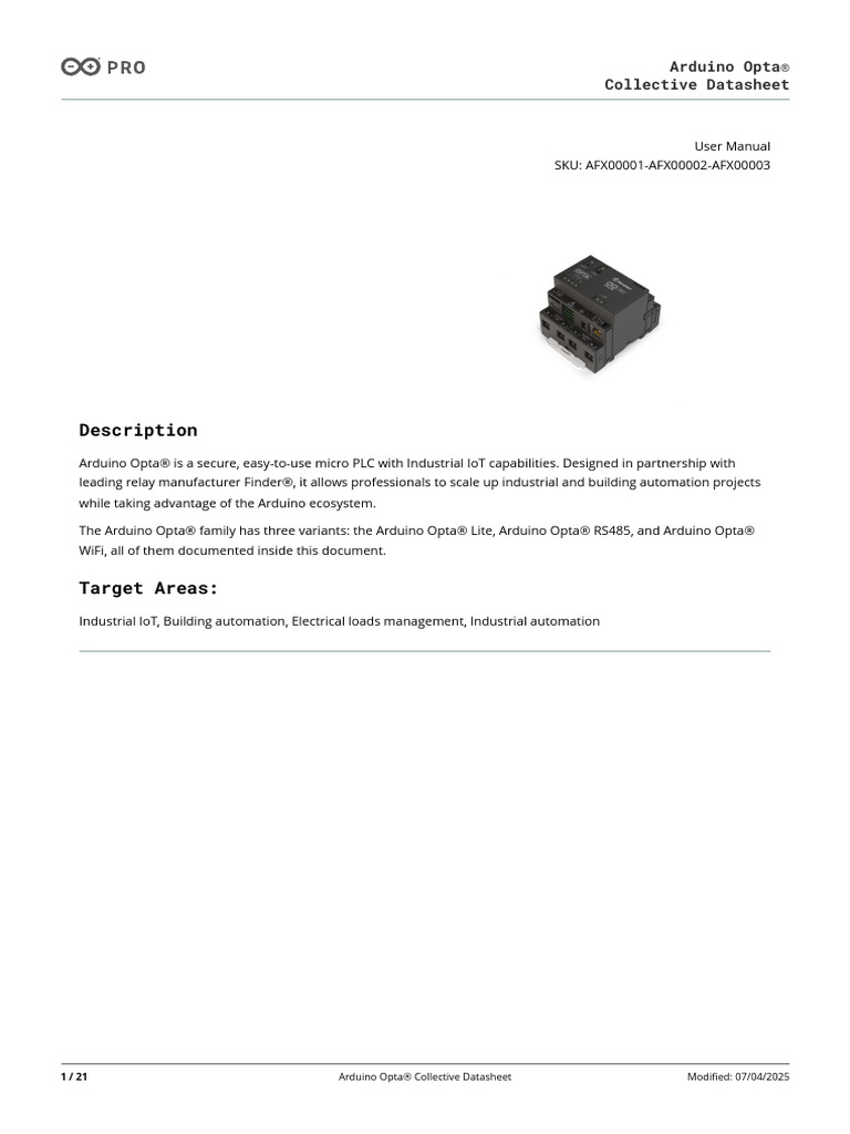 AFX00001-AFX00002-AFX00003-datasheet | PDF | Relay | Arduino
