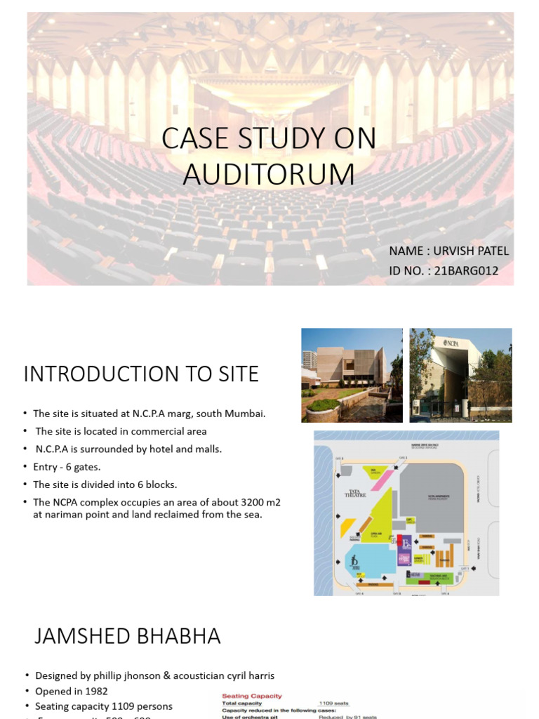 Jamshed Bhabha Auditorium Overview | PDF