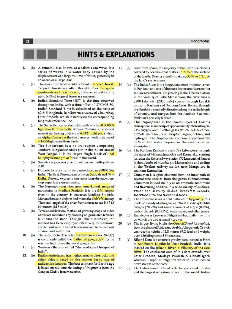 Geography Answers | PDF
