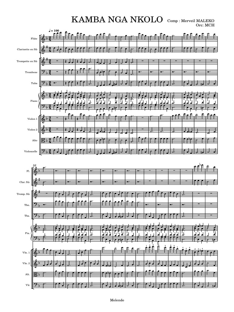 Kamba Nga Nkolo Kin Centre1 Conducteur | PDF