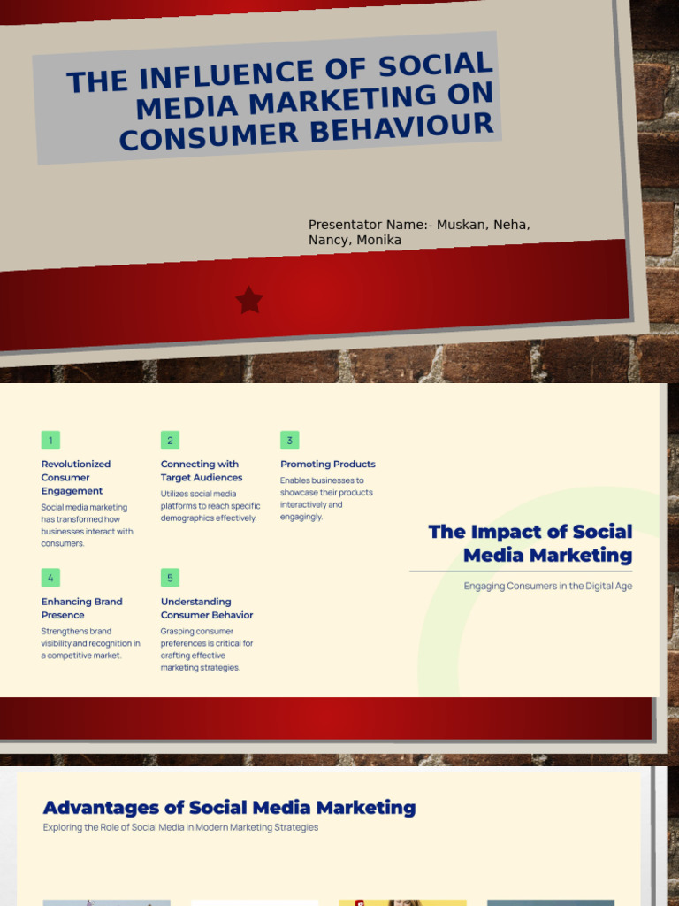 The Influence of Social Media Marketing On Consumer Behaviour | PDF ...