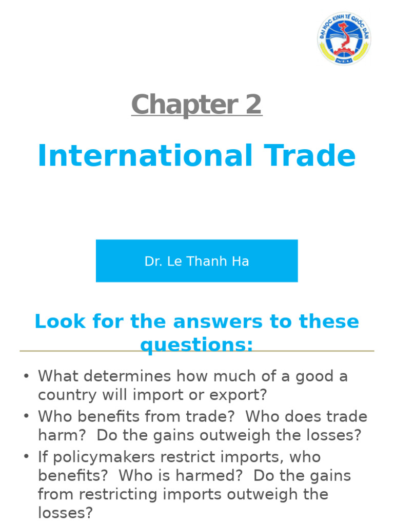 Understanding International Trade Dynamics | PDF | World Trade ...
