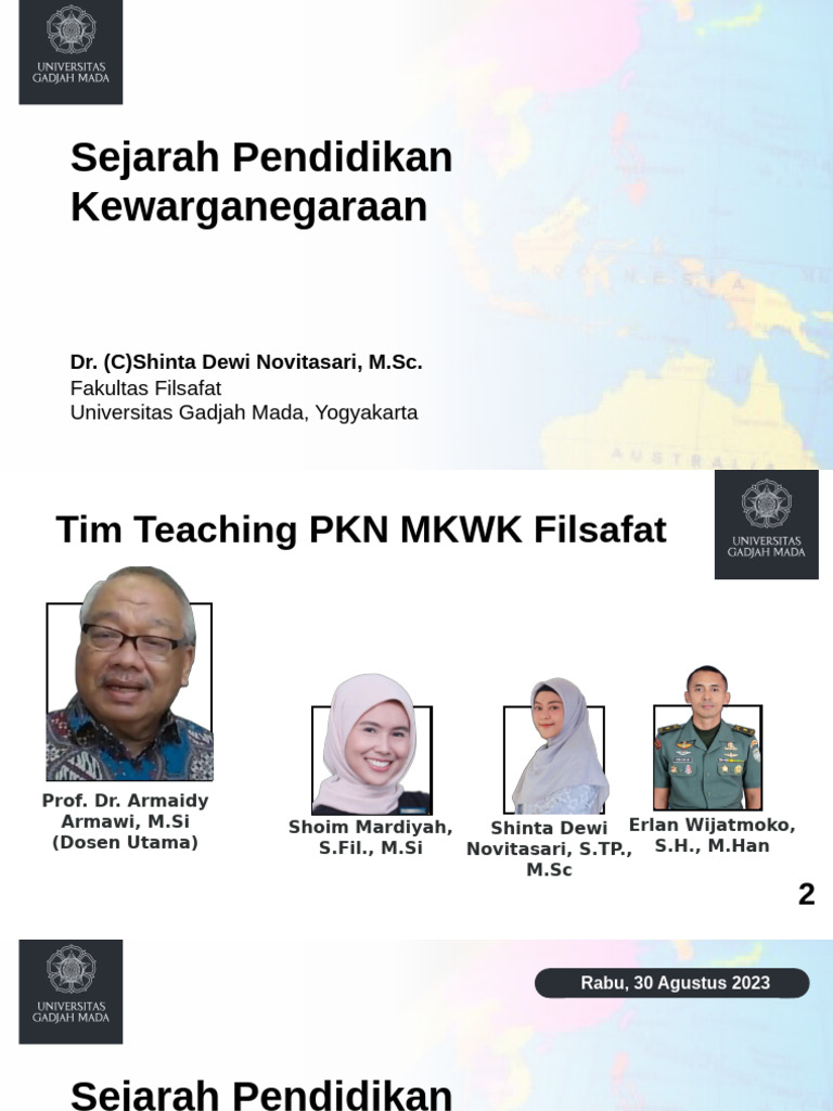 Materi Kuliah Sejarah PKN | PDF