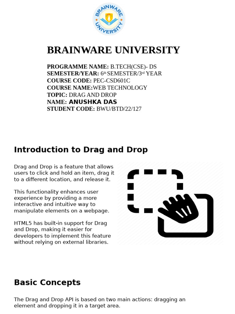 Understanding HTML5 Drag and Drop | PDF | Html5 | Software Engineering