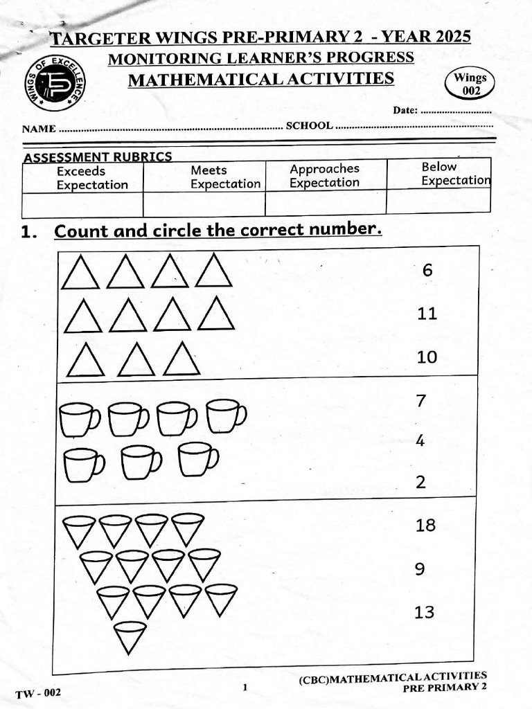 Pp2 002 Targeter Wings All Subjects With Marking Scheme PDF | PDF
