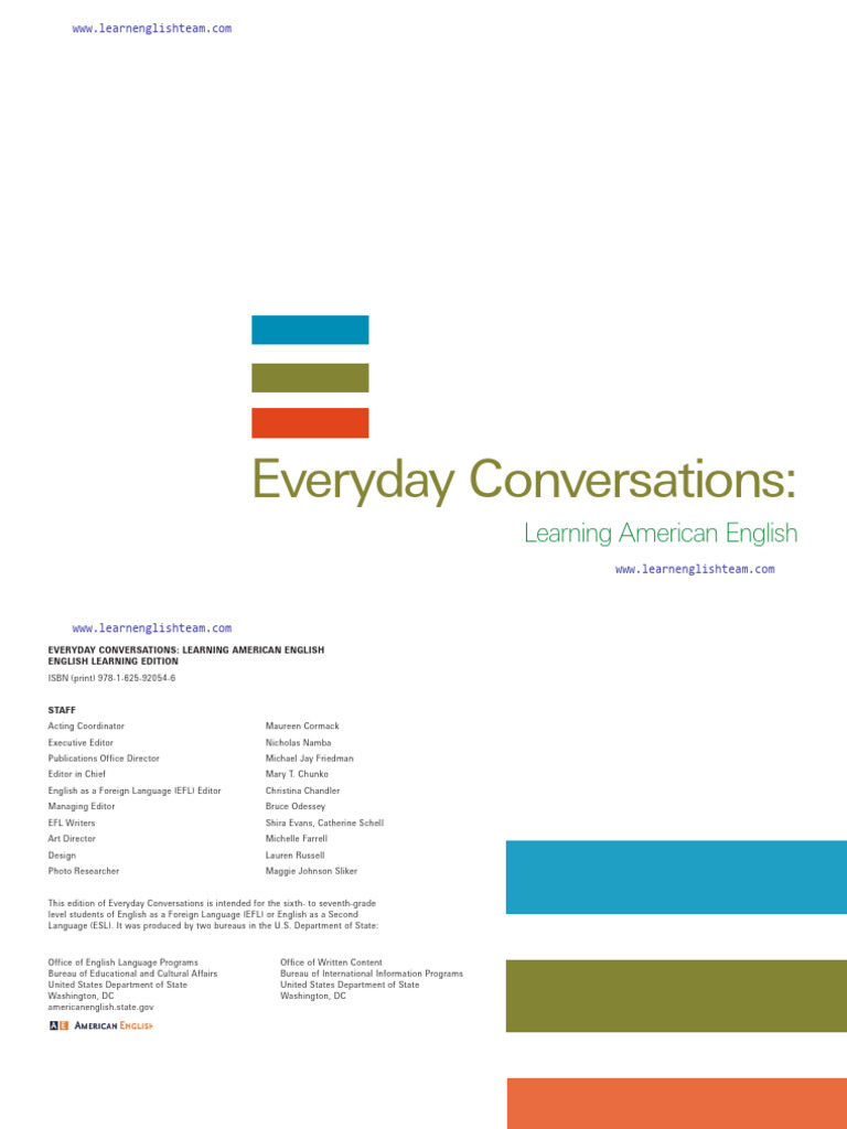Everyday Conversations in American English | PDF | Stress (Linguistics ...
