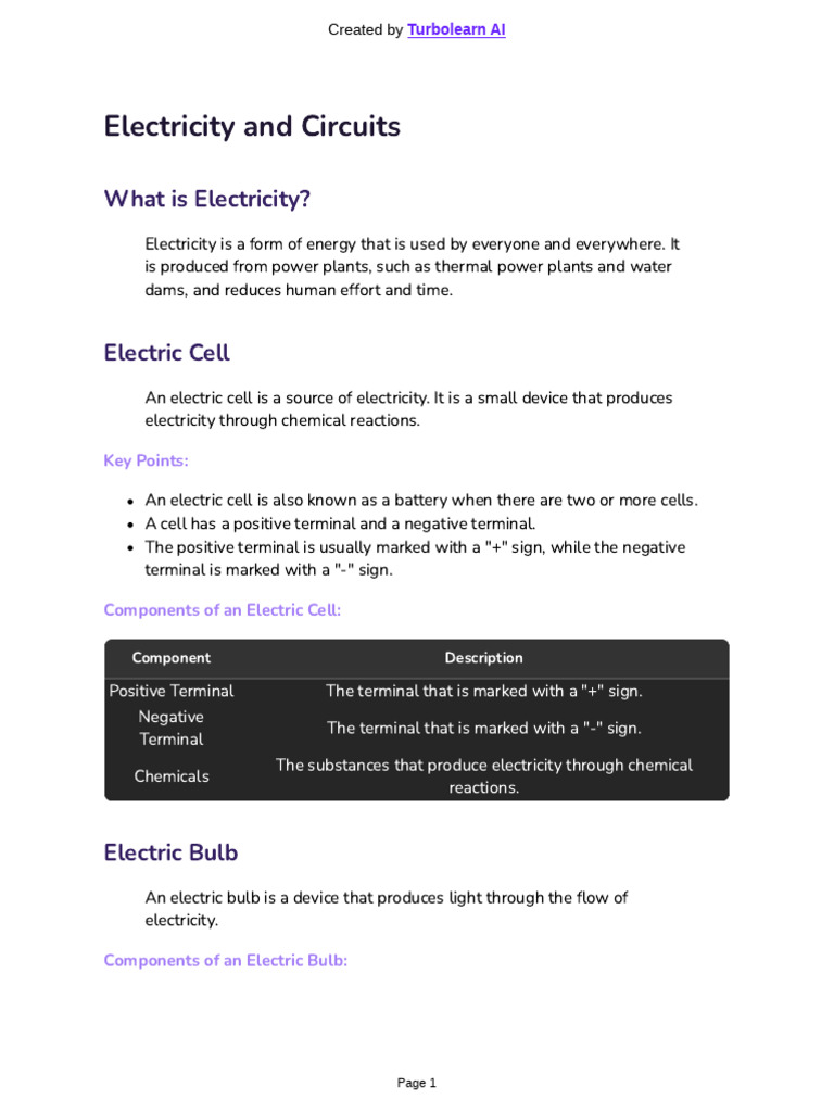 CH Electricity and Circuts | PDF | Incandescent Light Bulb | Insulator ...