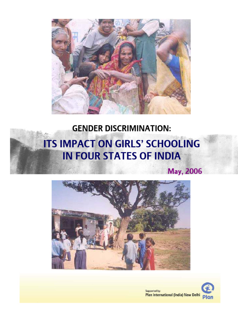 Plan Report On Gender Discrimination | PDF | Gender Studies | Gender Equality
