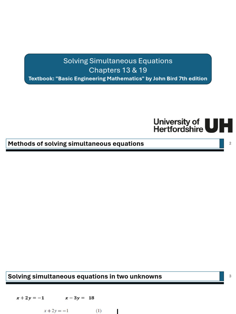 Methods for Solving Equations | PDF | Logarithm | Equations