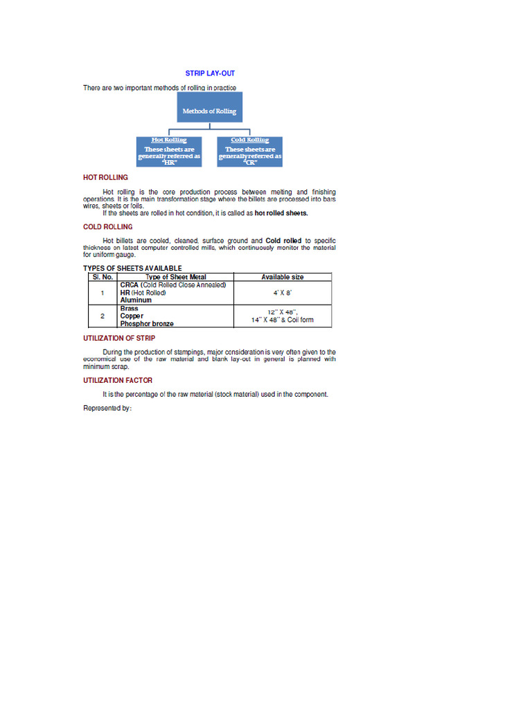 Strip Lay Out | PDF