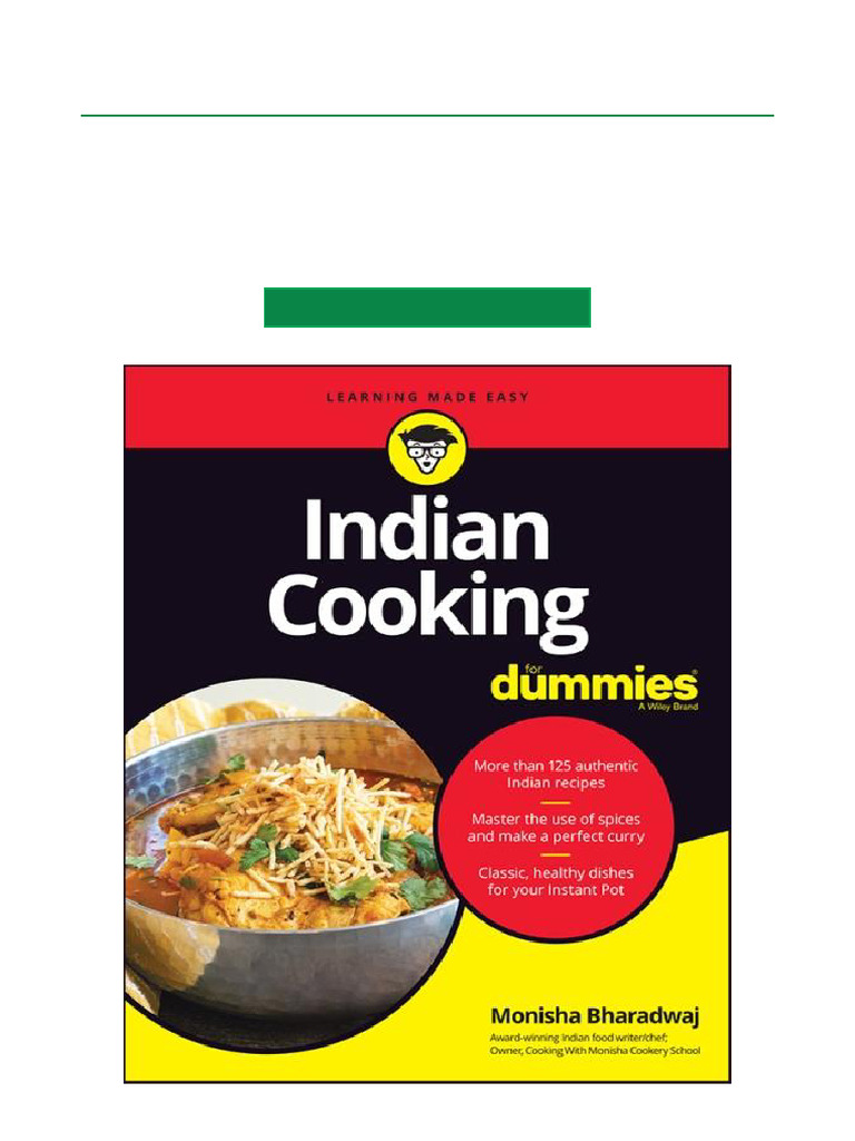 Indian Cooking For Dummies, 1st Edition High-Resolution PDF Download | PDF