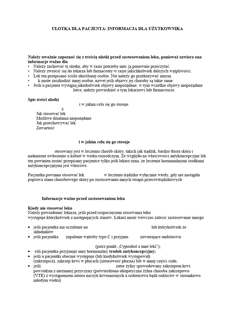 Cyprodiol Pil 2025 | PDF