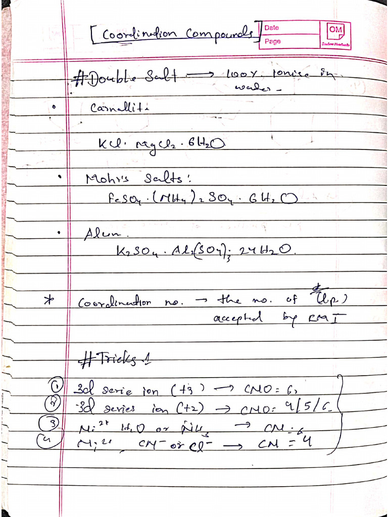 Coordination Compounds | PDF
