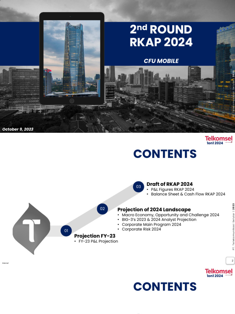 1on1 2nd RKAP 2024 Telkom Group (9 Oct 2023) | PDF | Inflation | Indonesian Rupiah