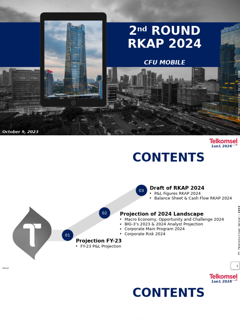 1on1 2nd RKAP 2024 Telkom Group (9 Oct 2023) | PDF | Inflation | Macroeconomics