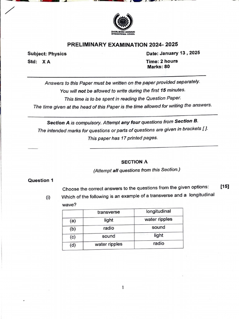 Physics Prelim Paper | PDF