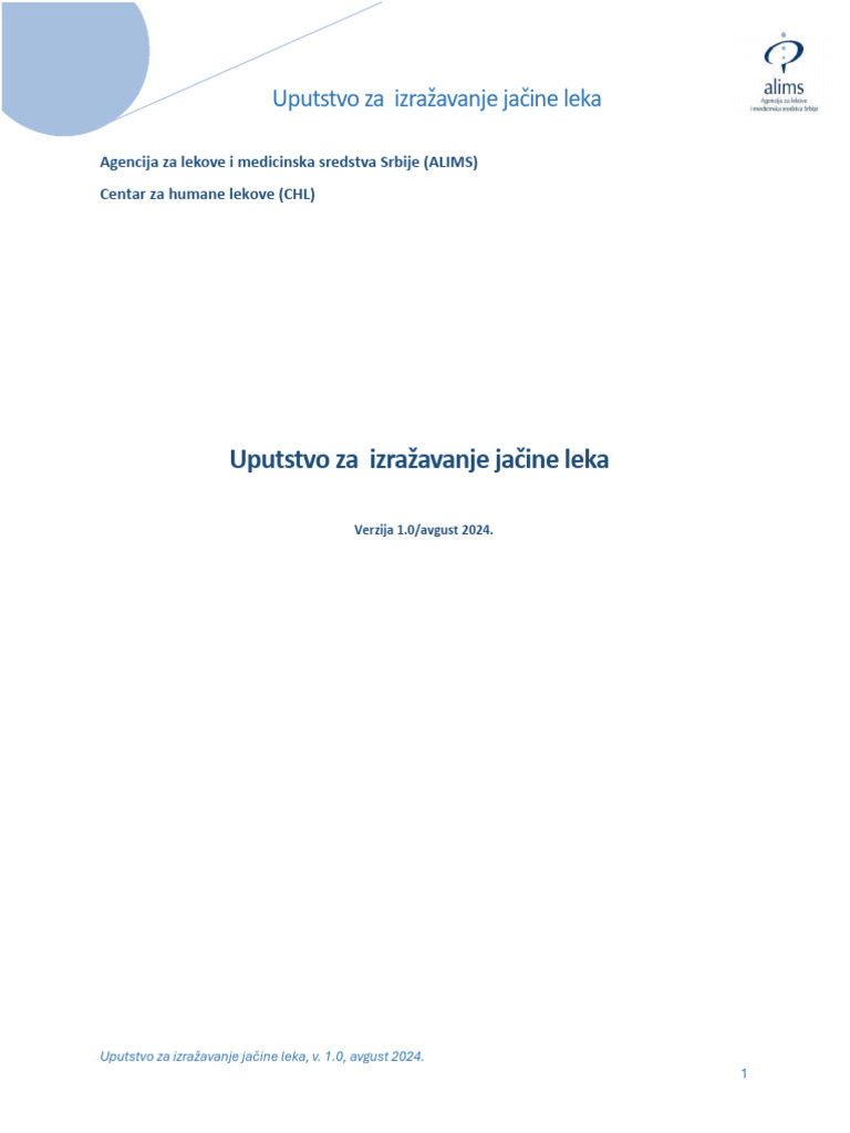 Uputstvo Jacina Leka | PDF