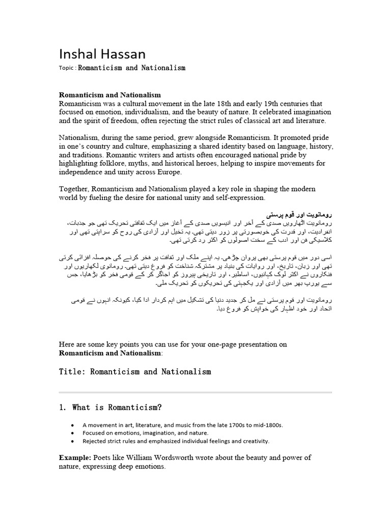 Inshal Hassan- Presentaton | PDF