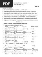 Maths XI Mock Paper 2021 | PDF | Trigonometric Functions | Functions ...