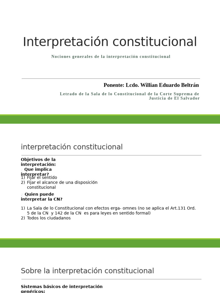 2 - Interpretación Constitucional | PDF