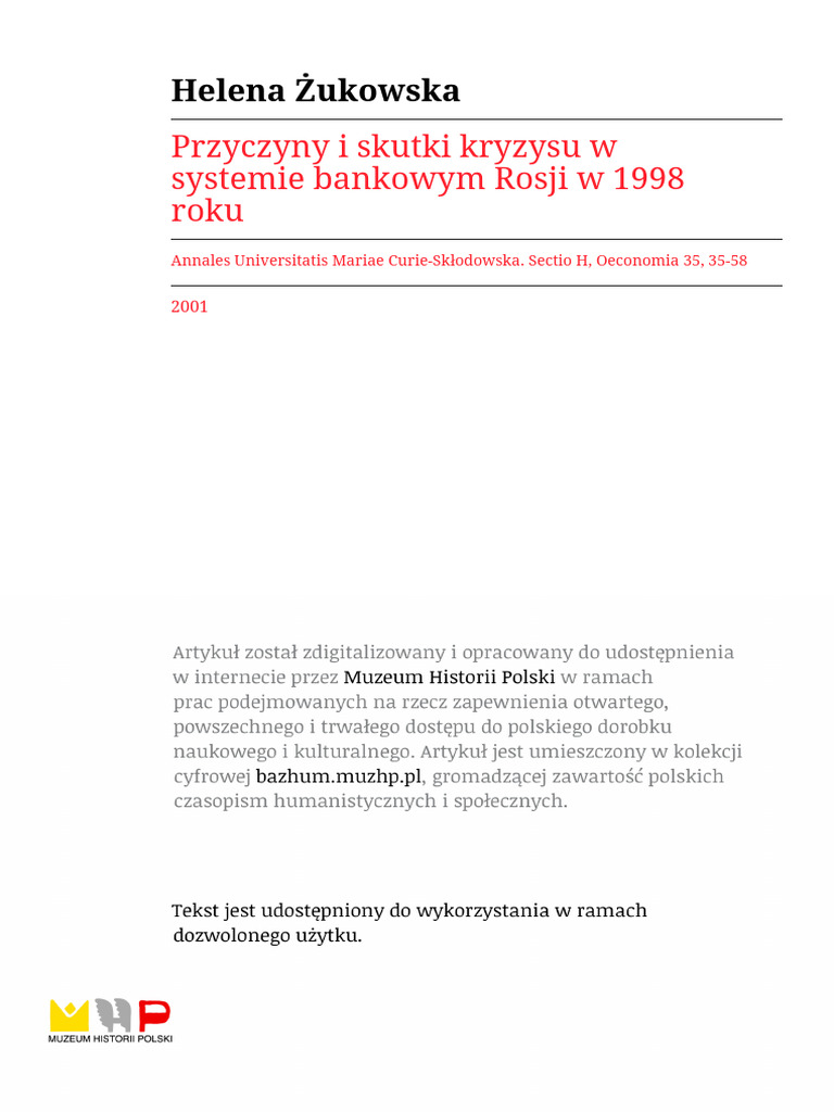 Annales Universitatis Mariae Curie Sklodowska Sectio H Oeconomia-R2001 ...