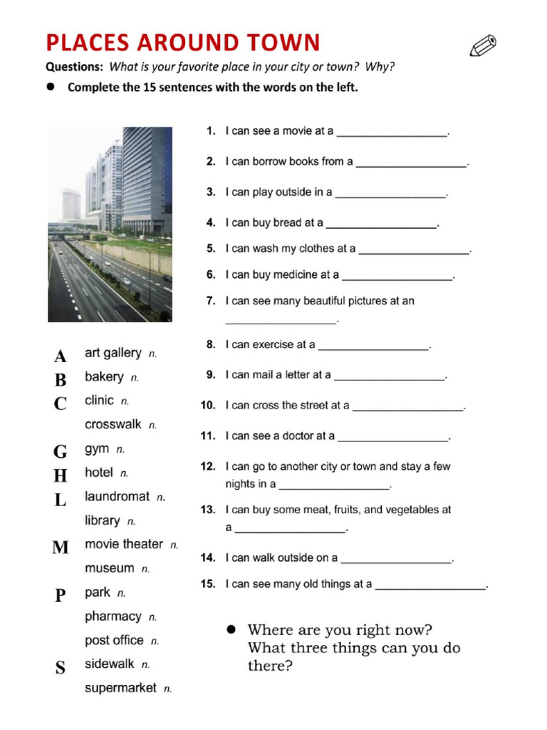 City Vocab | PDF