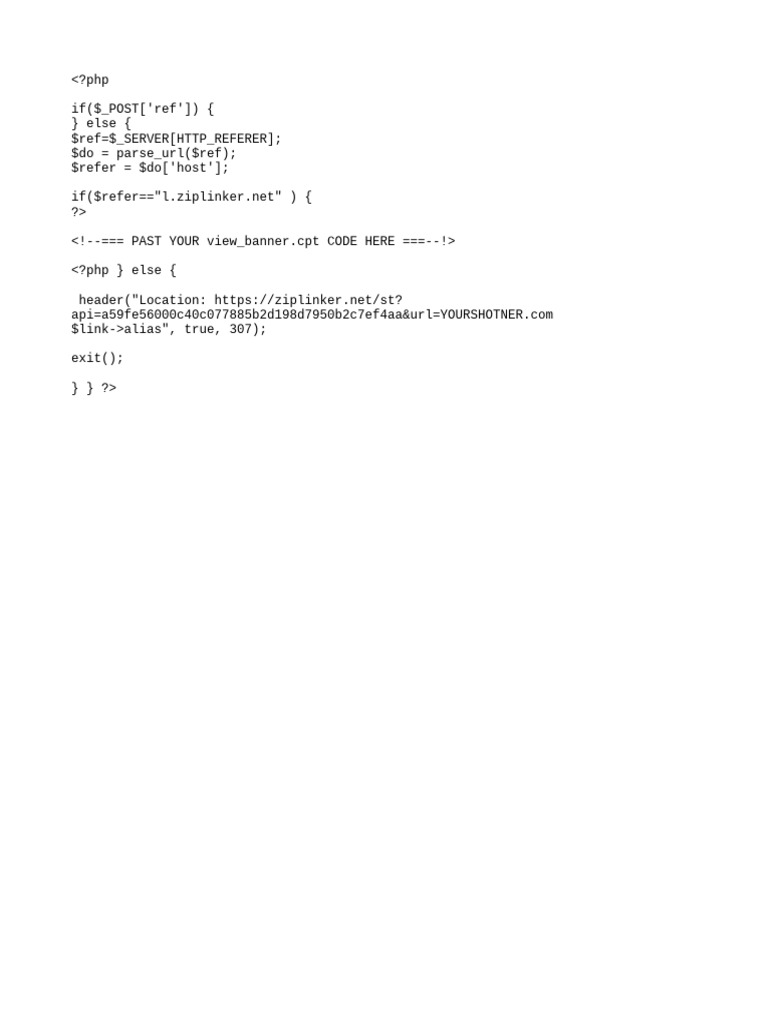 PHP Redirect Script for Referrer Check | PDF