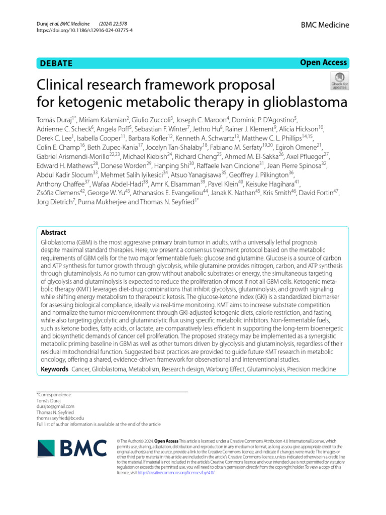Cancer Treatment Strategy | PDF | Ketosis | Metabolic Pathway