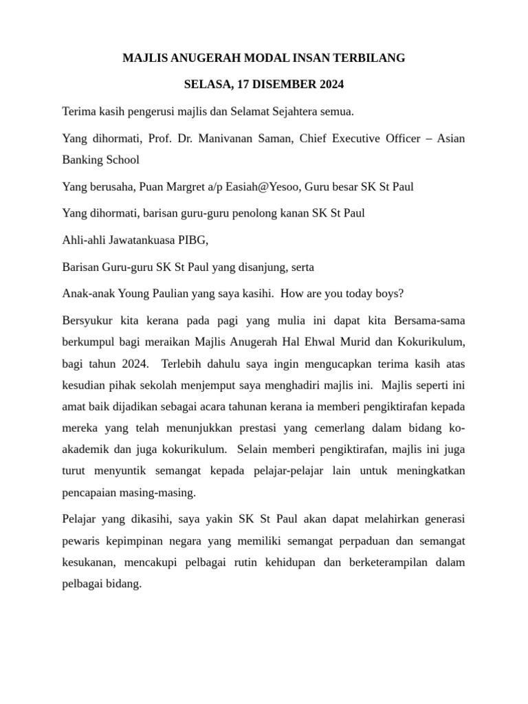 Majlis Anugerah Modal Insan Terbilang (17.12.24) | PDF