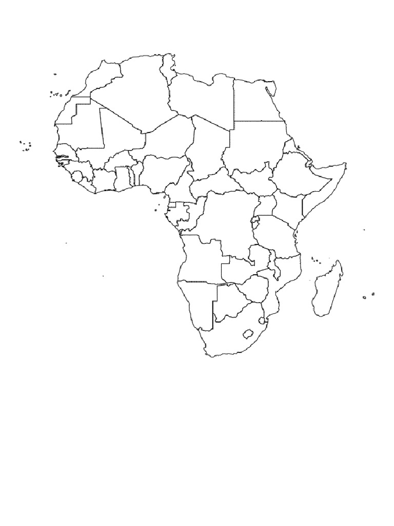 Africa Blank States Map 1 | PDF