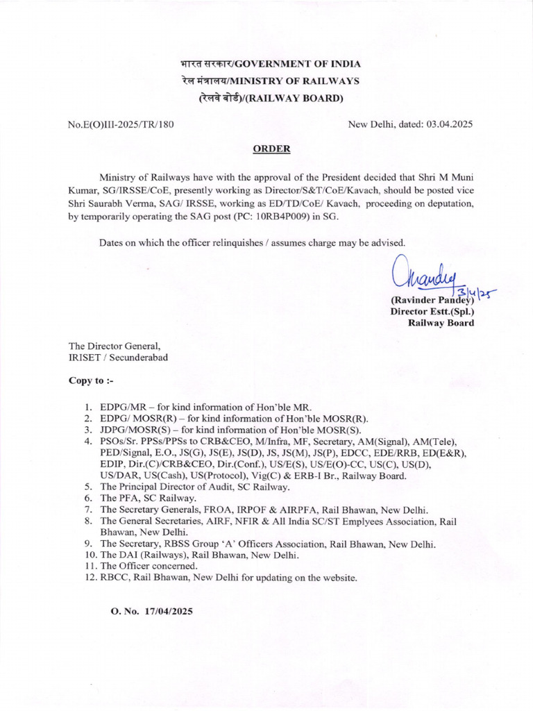 Oo 03042025 | PDF | Rail Transport