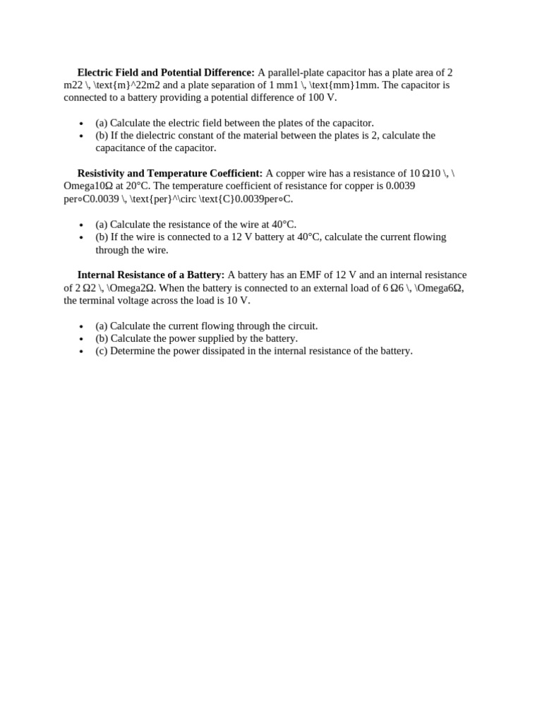 Electric Field and Potential Difference | PDF