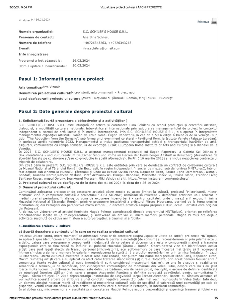 proiect-cultural-_-AFCN-PROIECTE_202 | PDF