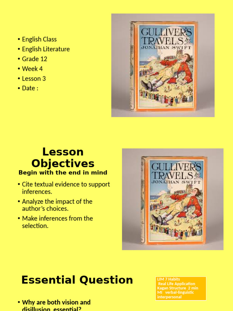 Grade 12 English: Inference in Literature | PDF | Gulliver's Travels ...