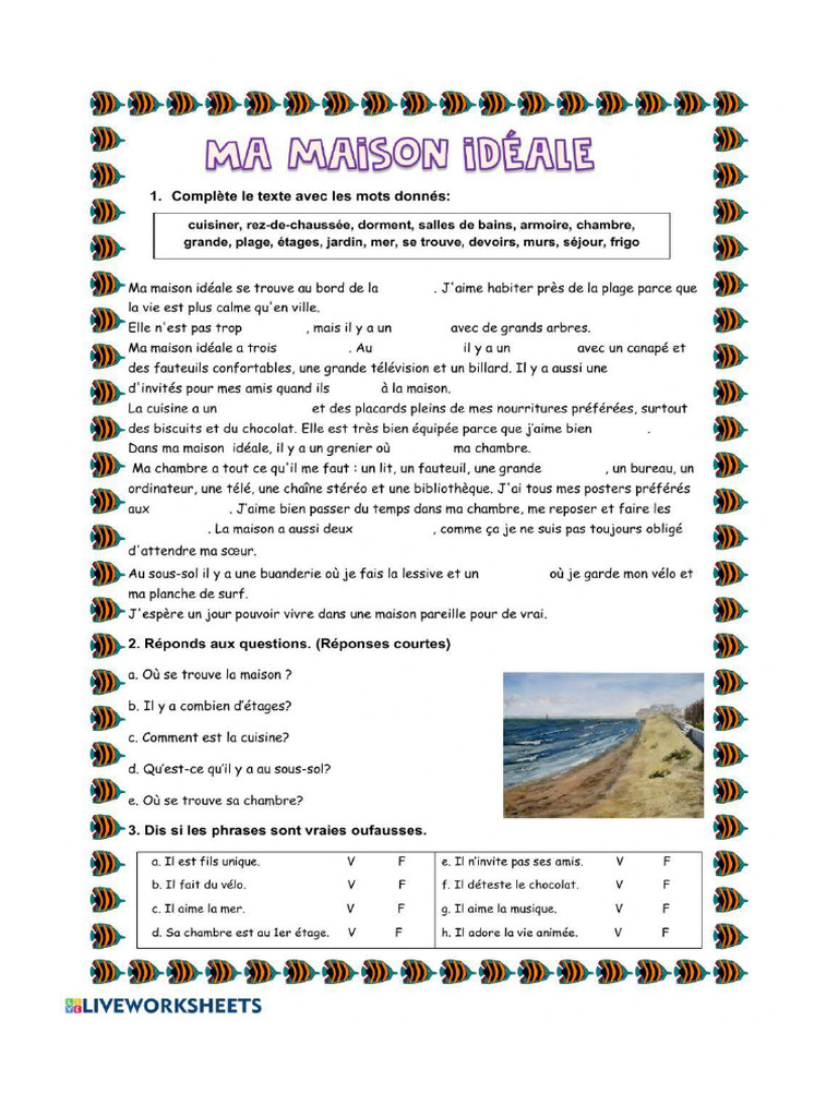 EXAMEN CE U.3 LA MAISON | PDF