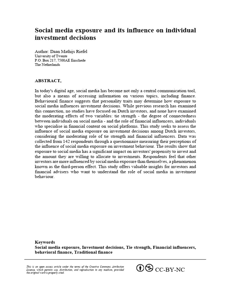 Riefel BA BMS | PDF | Behavioral Economics | Efficient Market Hypothesis