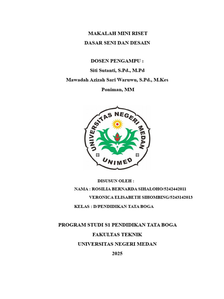 Mini Riset DSD ROSILIA Dan VERONICA Fix | PDF