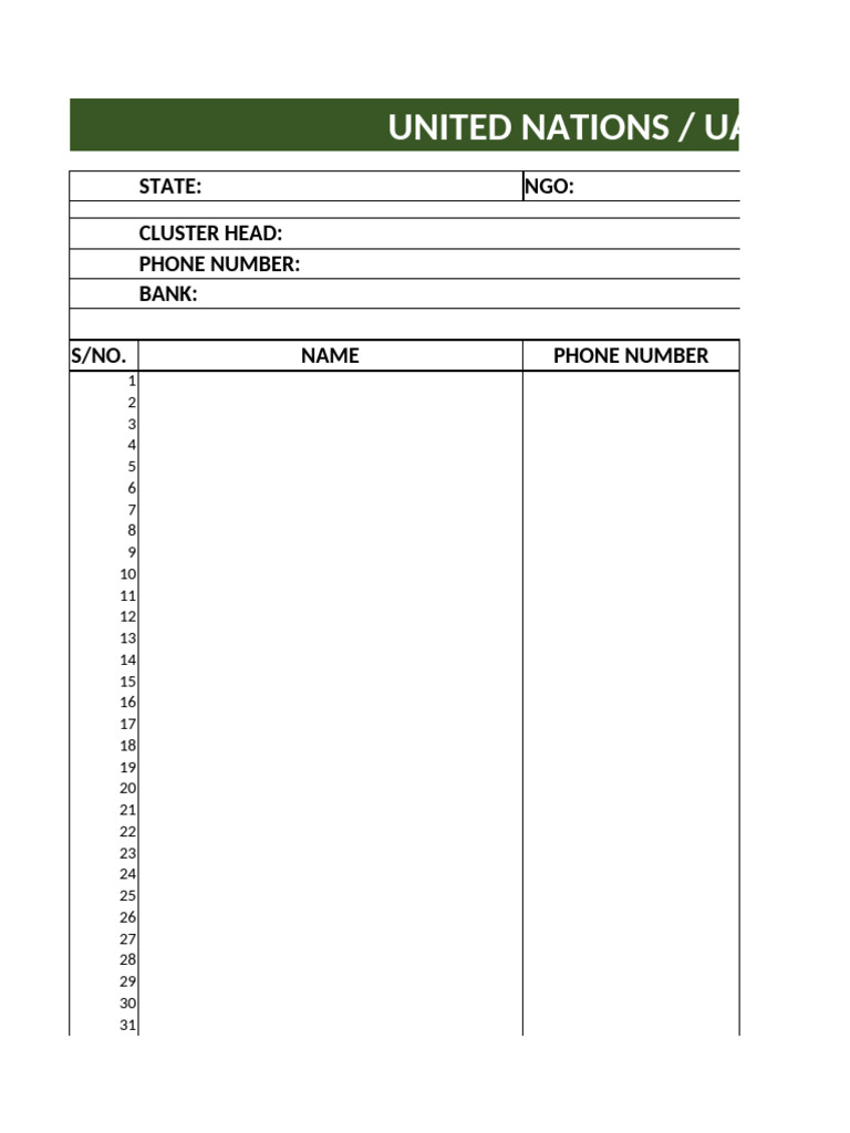 Un Uaag Template | PDF