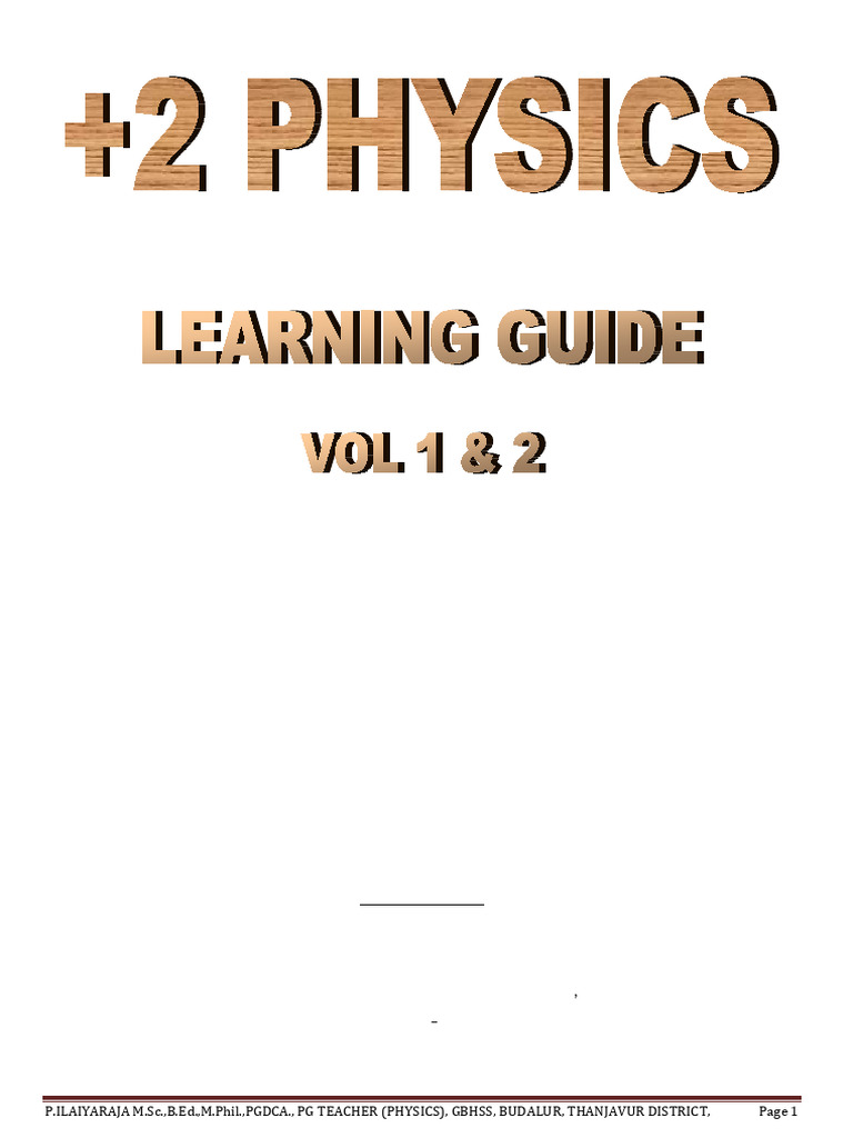 12 TH Phy (Em) Study Material 2023 - 24 | PDF | Force | Electric Field