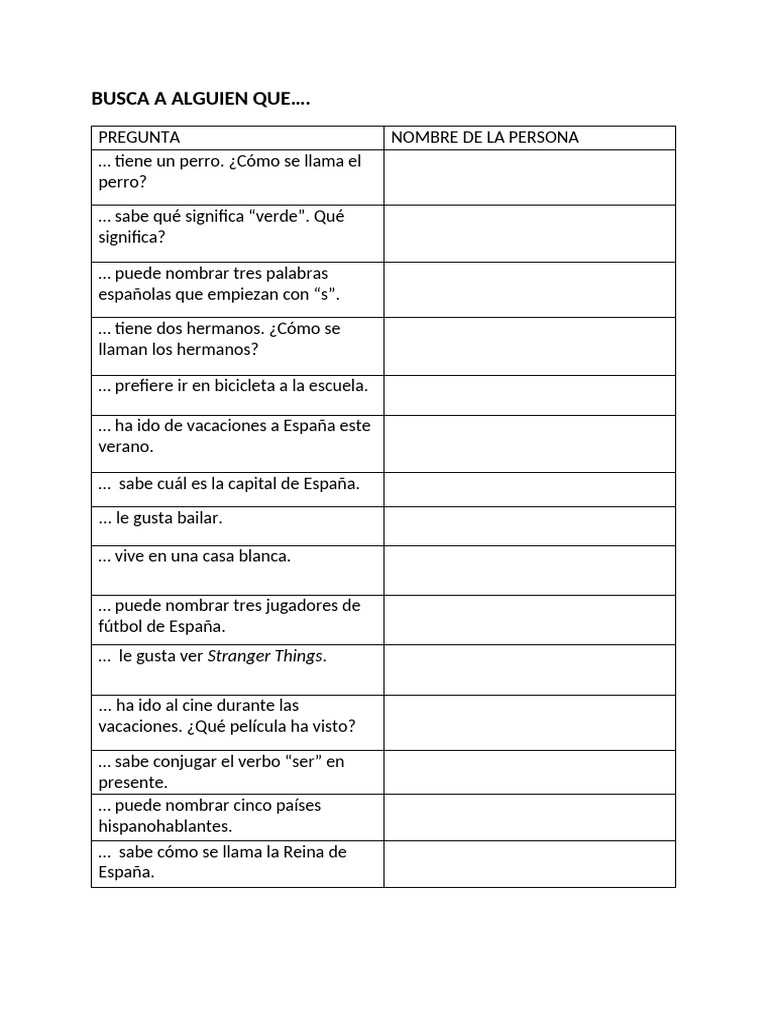 Busca A Alguien Que... | PDF