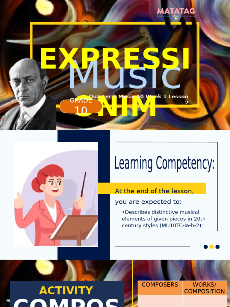 MUSIC10 Q1 PPT Wk1 Day 2 (Expressionism) | PDF | Expressionism ...