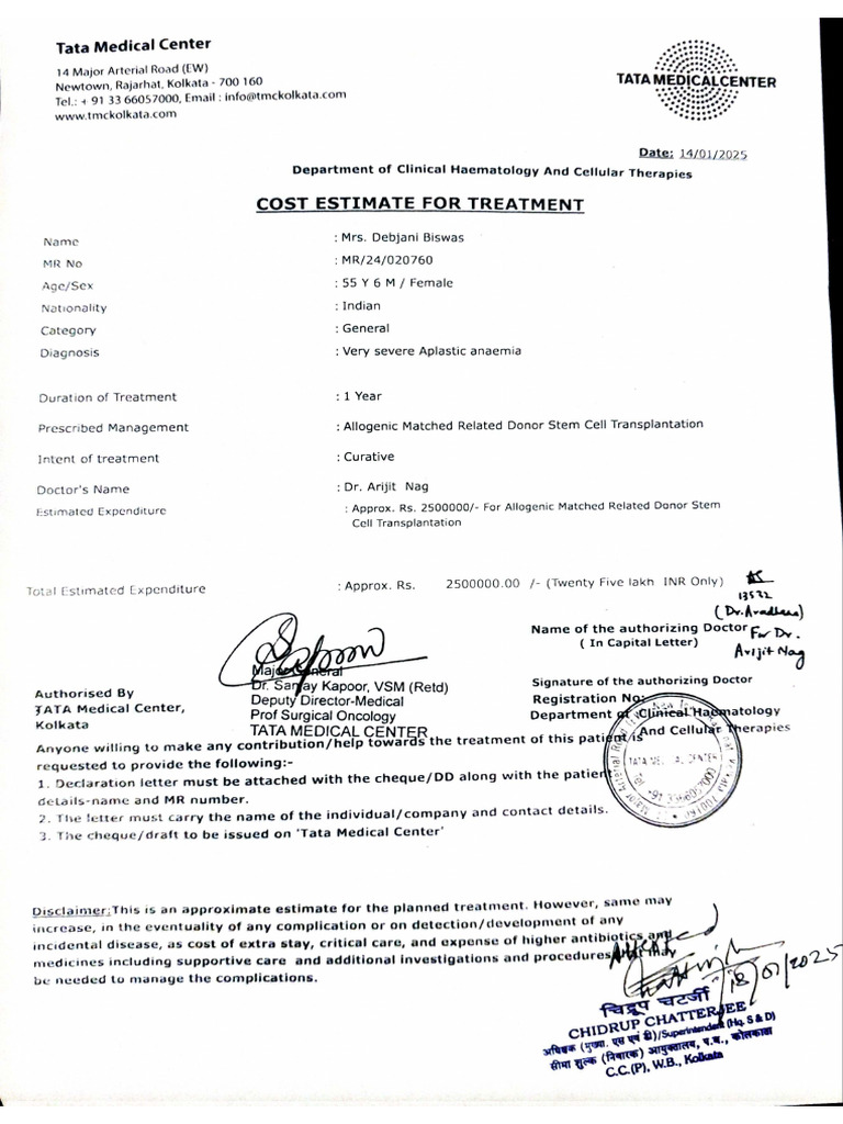Cost Estimation by Hospital | PDF