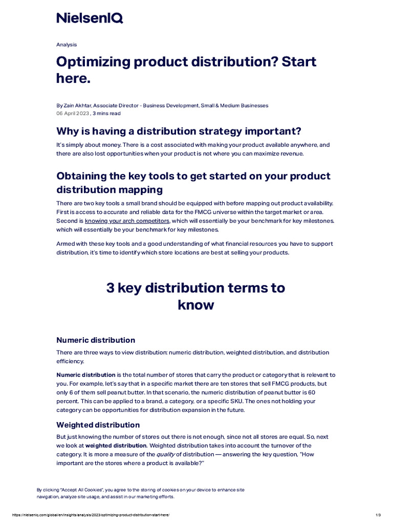 Optimizing product distribution_ Start here. - NIQ | PDF | Brand ...