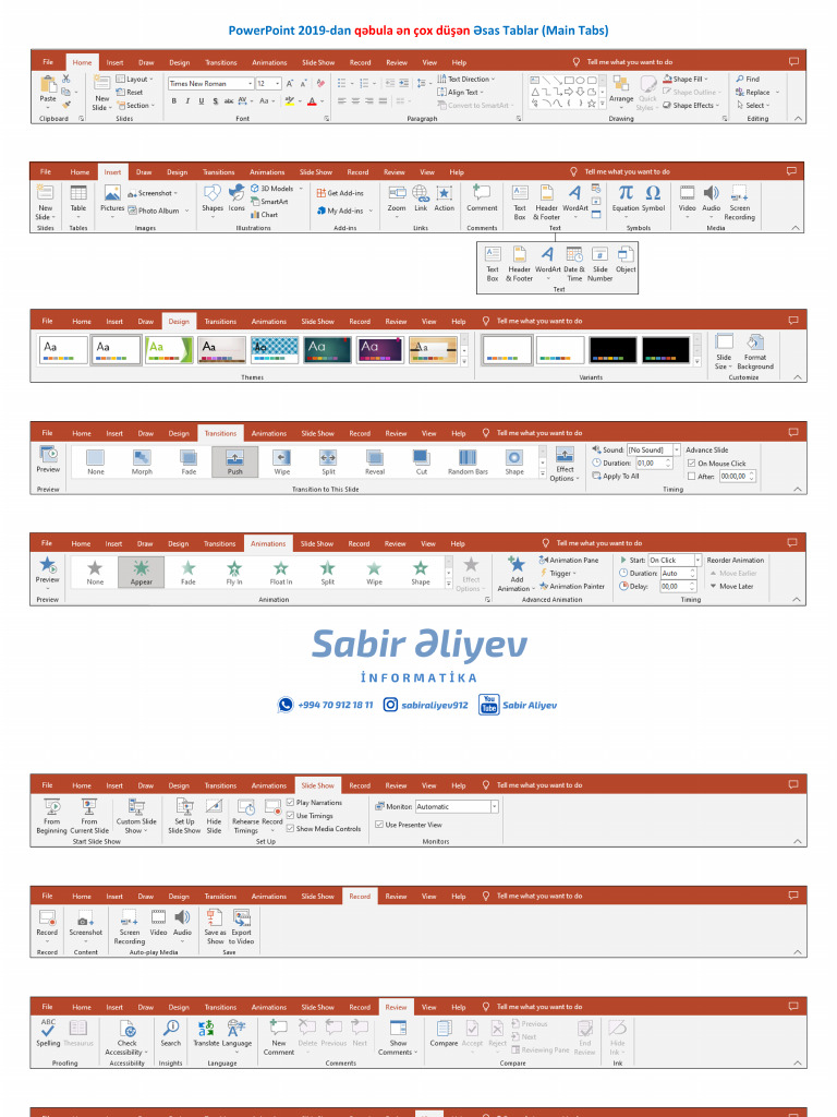 PowerPoint 2019 Tablar | PDF