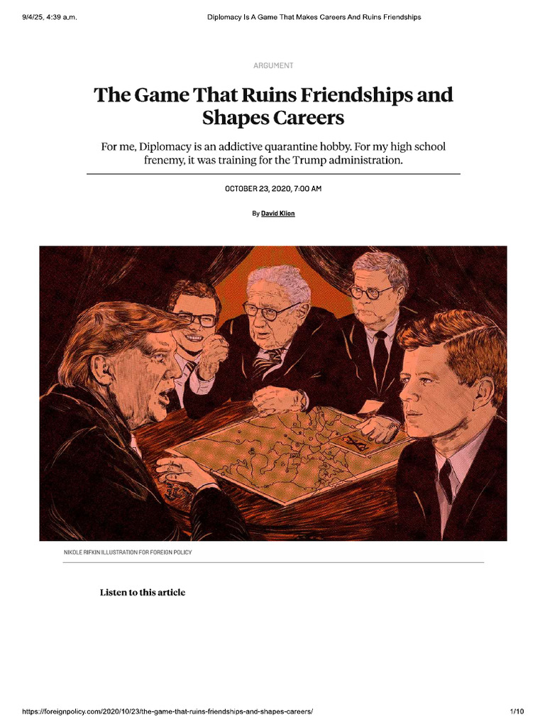 Diplomacy Boardgame FP | PDF